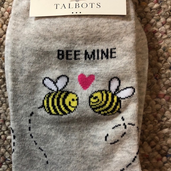 Talbots | Accessories | Talbots Bee Mine Valentine Heart Trouser Socks ...